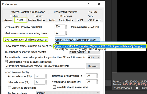 How to Use GPU on MAGIX Vegas Pro | GPU Acceleration Guide