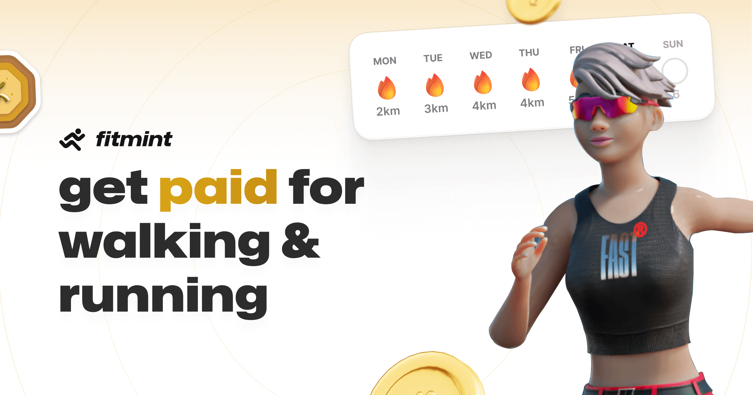 Fitmint • Get paid for walking & running