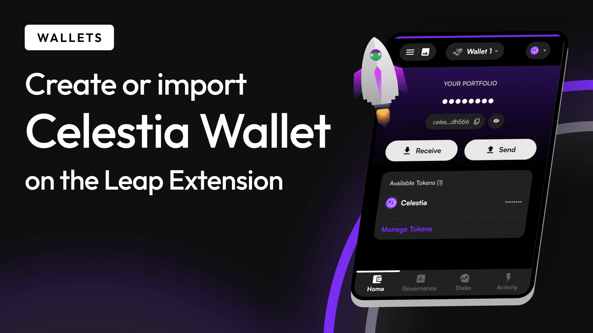 How to Create a Celestia Desktop Wallet using Leap Wallet? - Leap Wallet