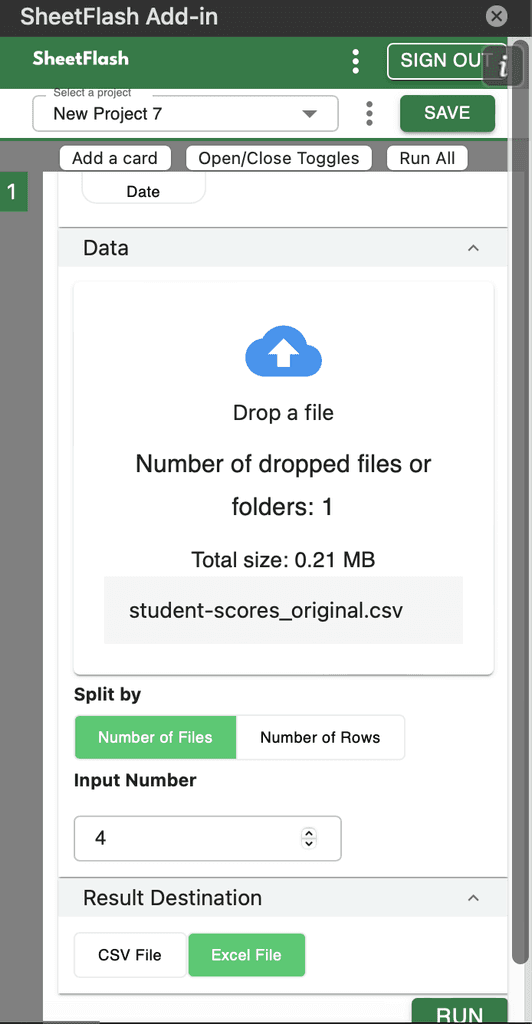 How to Split an Excel / CSV File into Multiple Files for Free?