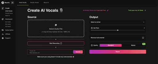 Musicfy's Free Vocal Tuner | Musicfy AI Blog