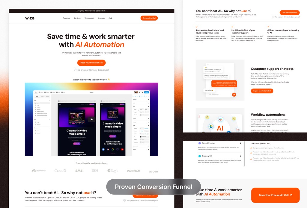 Aiden - AI Automation Agency Website Template - Wize Templates