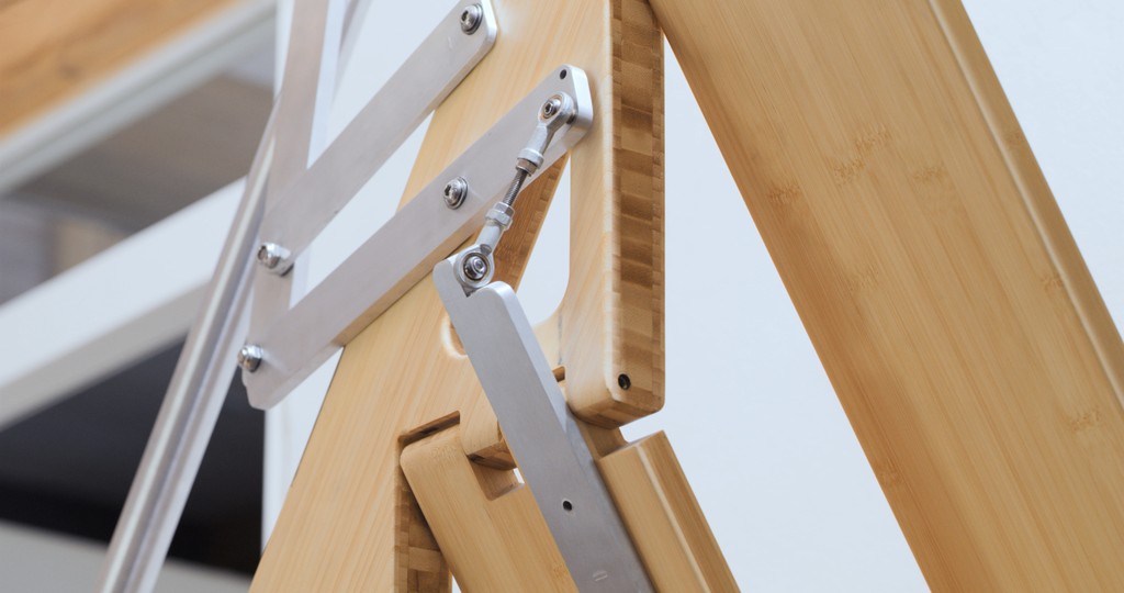 Folding Staircase for custom made with Bamboo