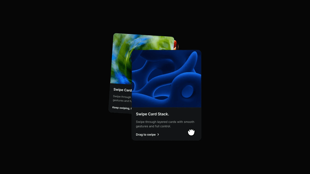 Swipe Card Stack Component in Framer — Framer Resource