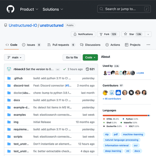 Unstructured | The Unstructured Data ETL for Your LLM