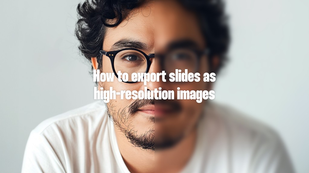 How to export PowerPoint slides as high-resolution images