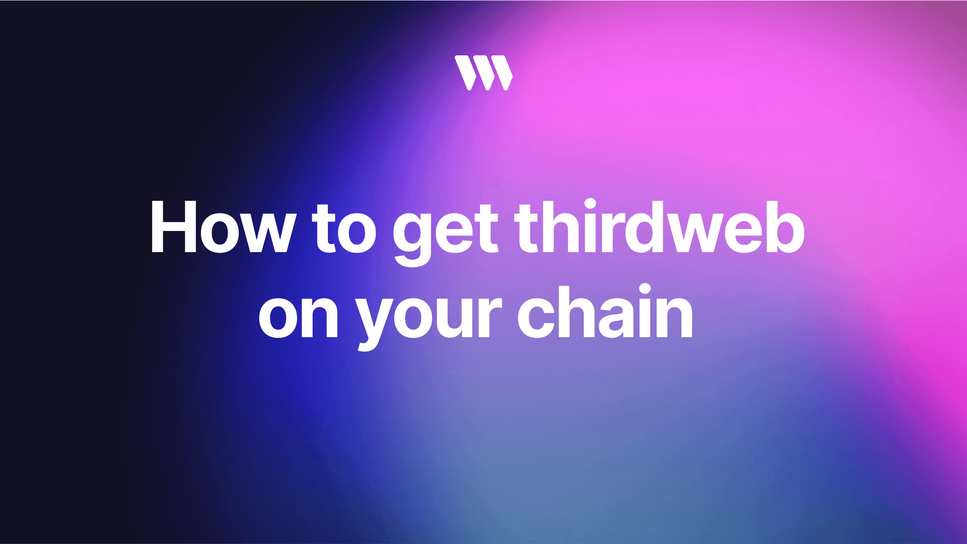 thirdweb - Solution Hub