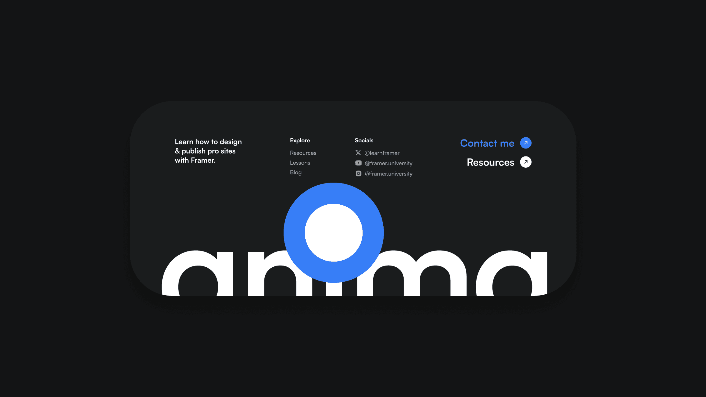 Footer Scroll Animation By Framer University