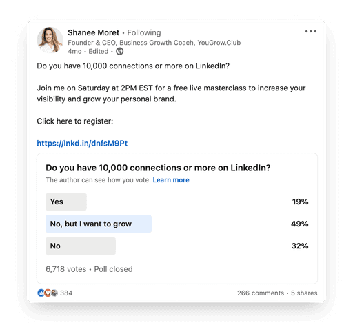 Boost engagement on LinkedIn | 6 new engagement post ideas