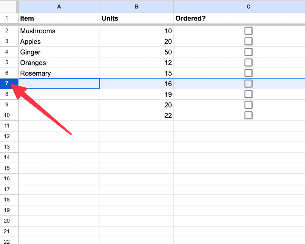 How to Delete Empty Rows in Google Sheets