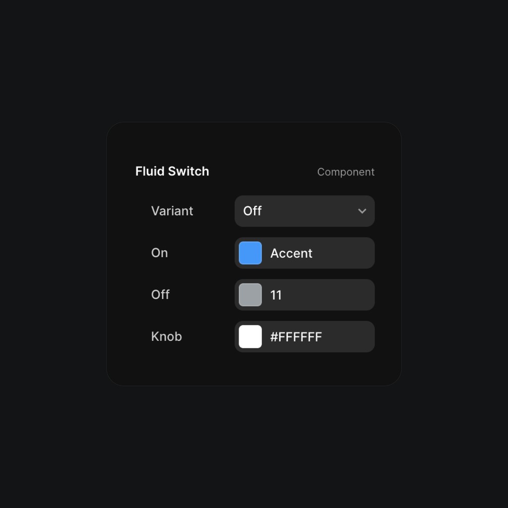 Fluid Switches Component — Framer Resource
