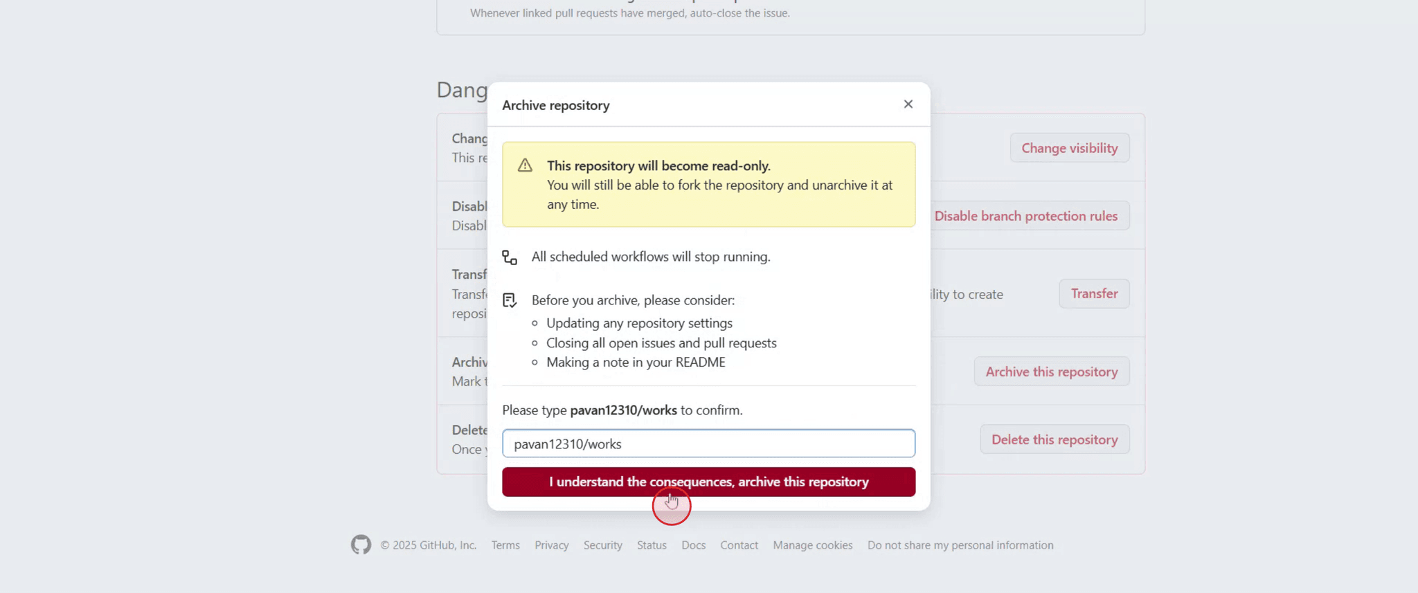 How to Archive Github Repository - 1 minute video guide