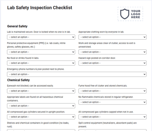 Lab Decommissioning Checklist Form for Mobile, Tablet, Fillable PDF