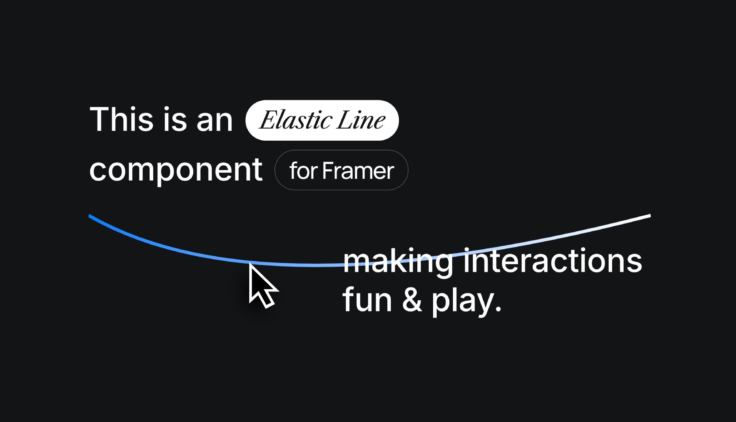 Elastic Line Component by Framer University