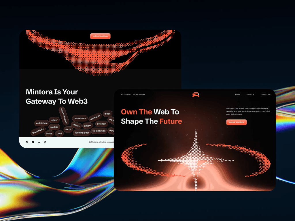 Mintora - Web3 Agency Figma Template - Grooic