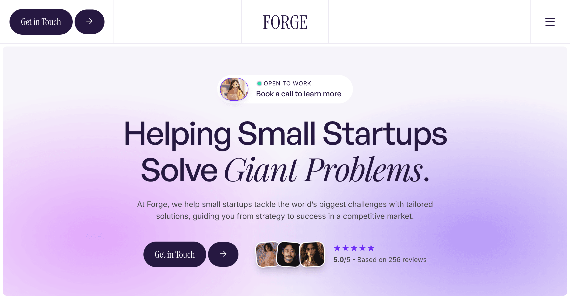 Forge Template - Framer Website Template for Consultancies / Agencies