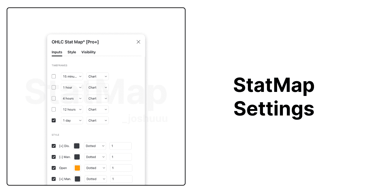 Settings - StatMap Resources