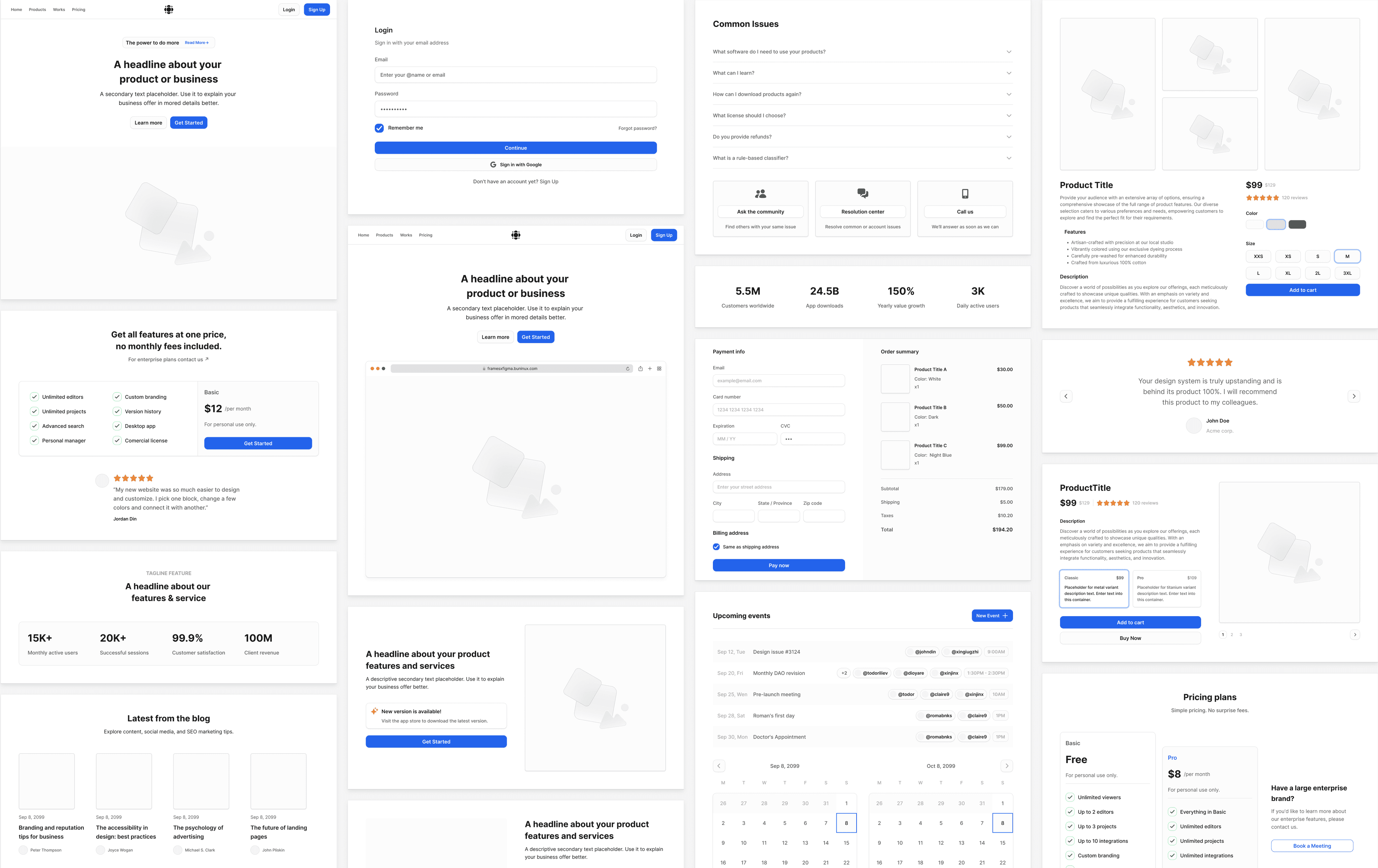 Frames X — Figma UI Kit and Design System