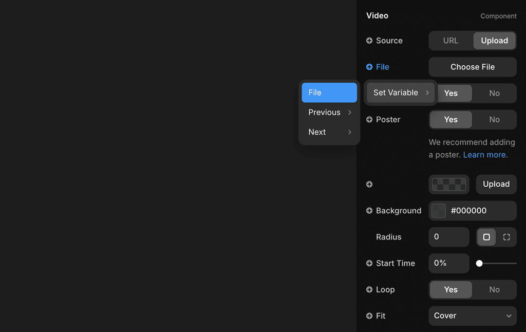 Add video components to your CMS pages - Framer Help