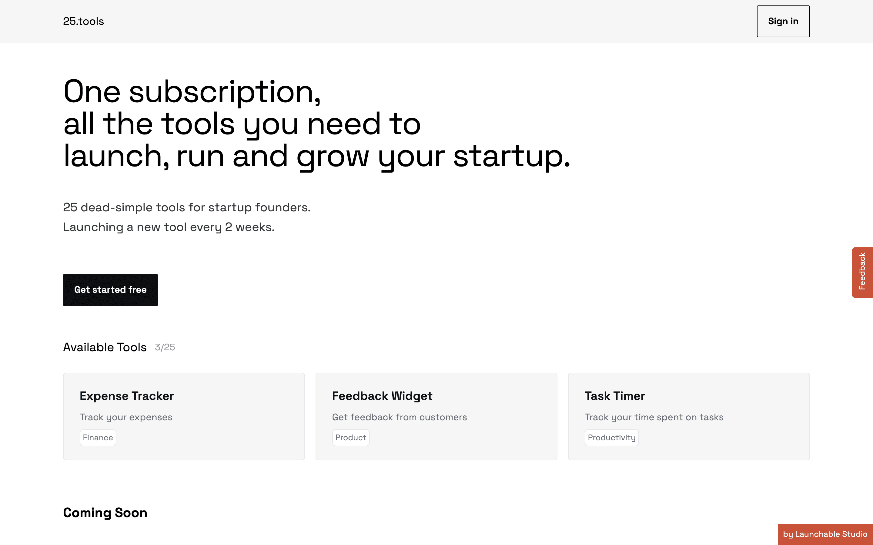 Launchable Studio - Web app MVPs in 2 weeks.