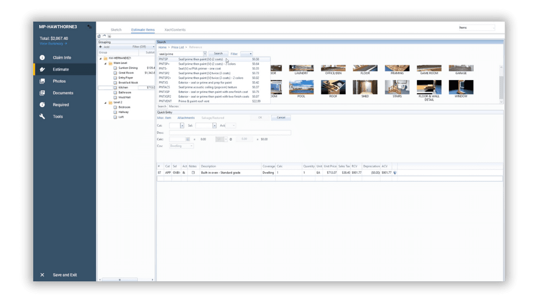 Best Practices for Selecting and Applying Line Items in Xactimate®