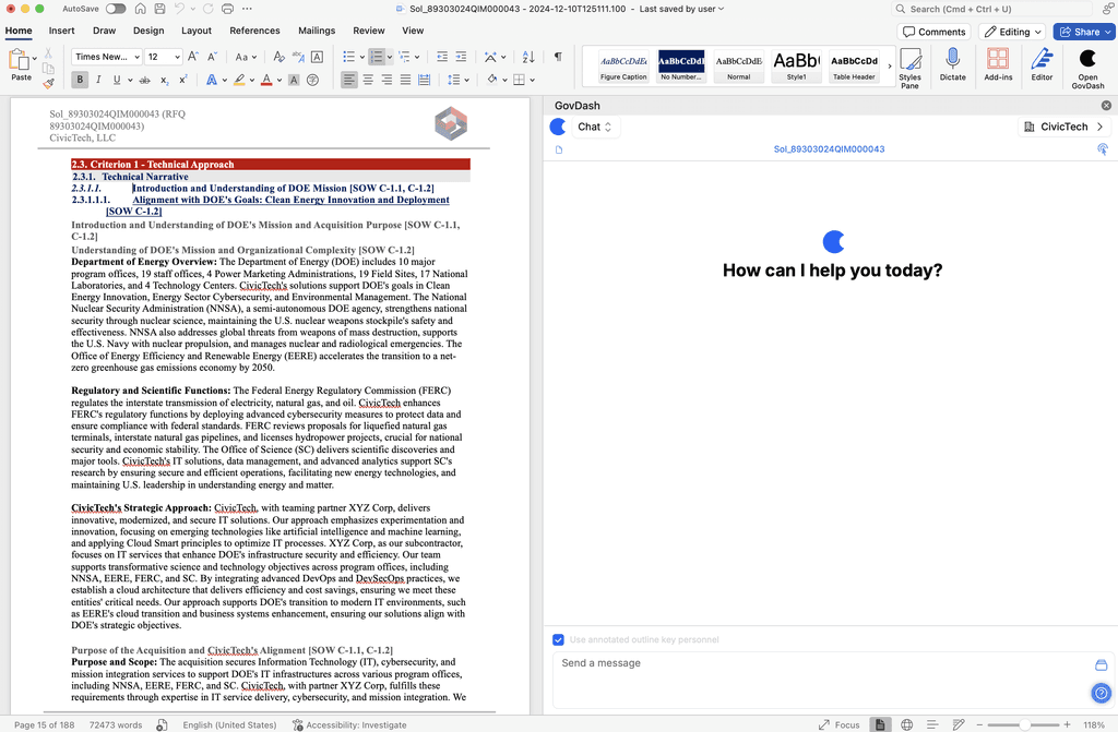 AI for Government Contracting | GovDash | AI Business Developer