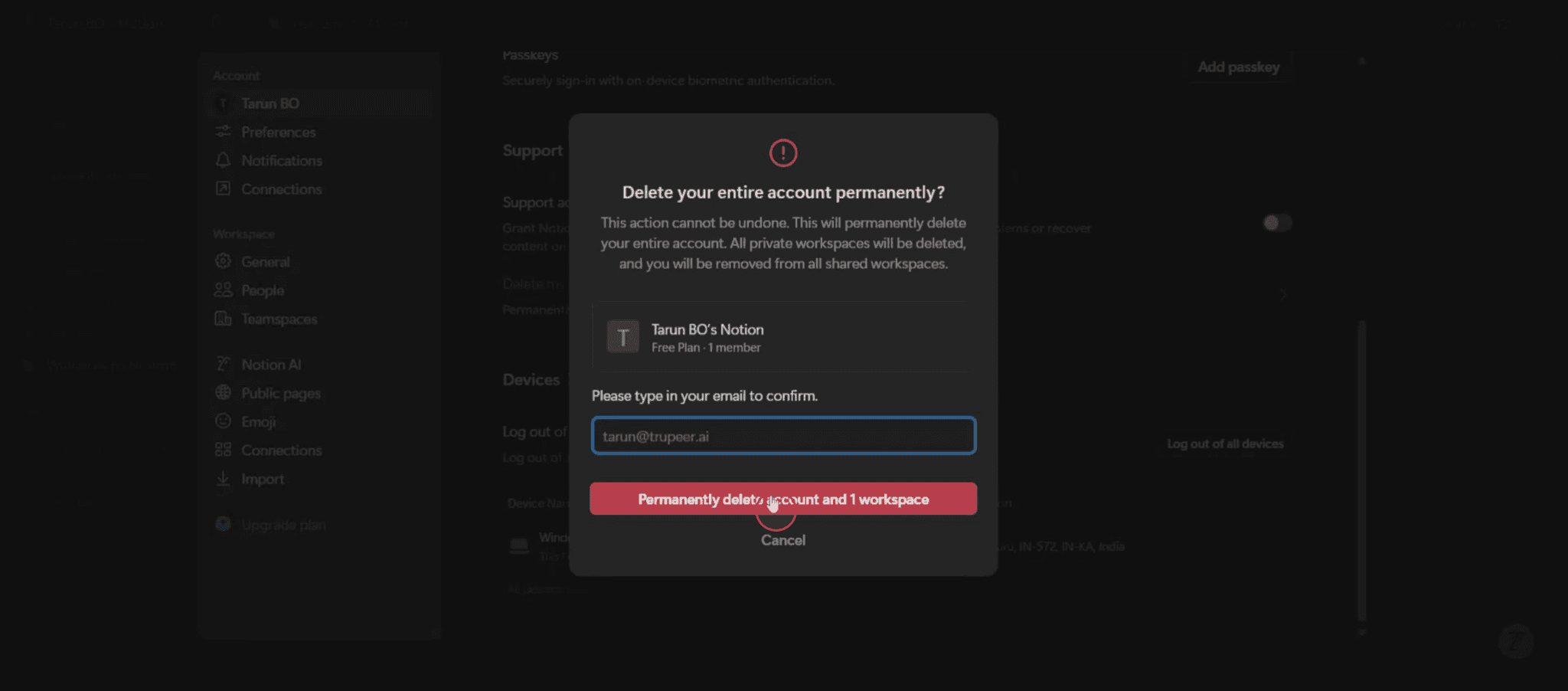How to Delete Notion Account - 1 minute video guide