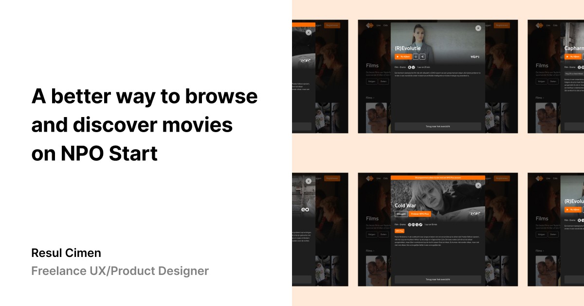 NPO Start – Resul Cimen – Freelance Digital Product Designer
