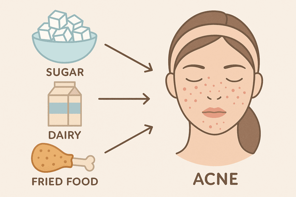 Foods That Trigger Acne: What to Eat and Avoid | Ada Skincare AI Blog