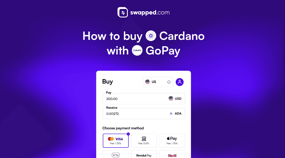 How to buy Cardano (ADA) with GoPay