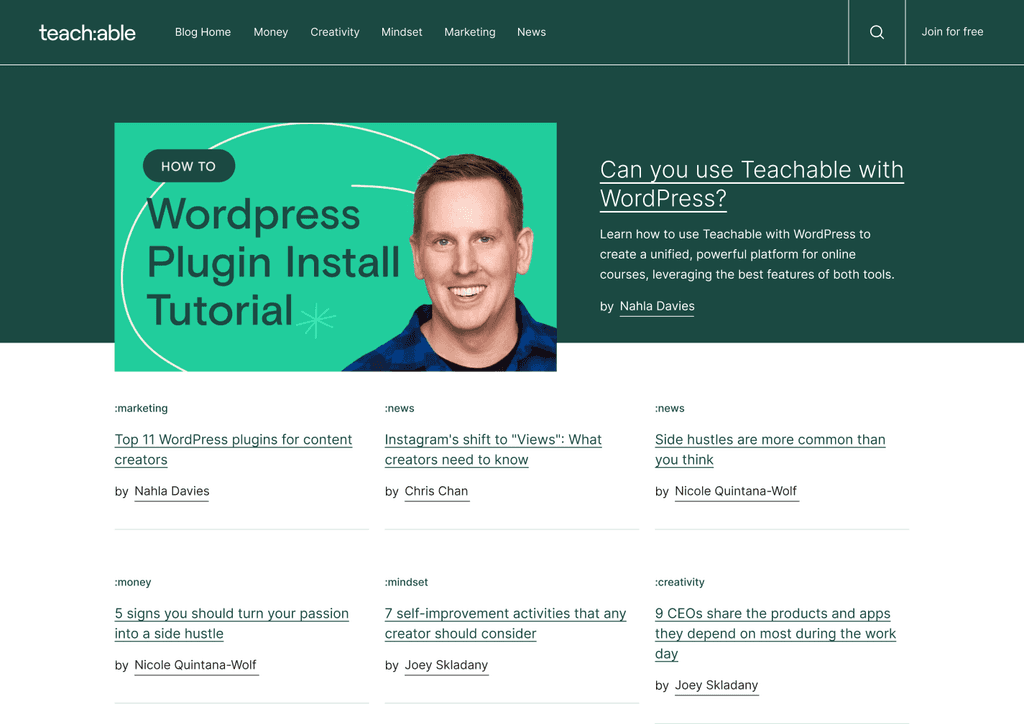 Blog page examples - Web to Figma