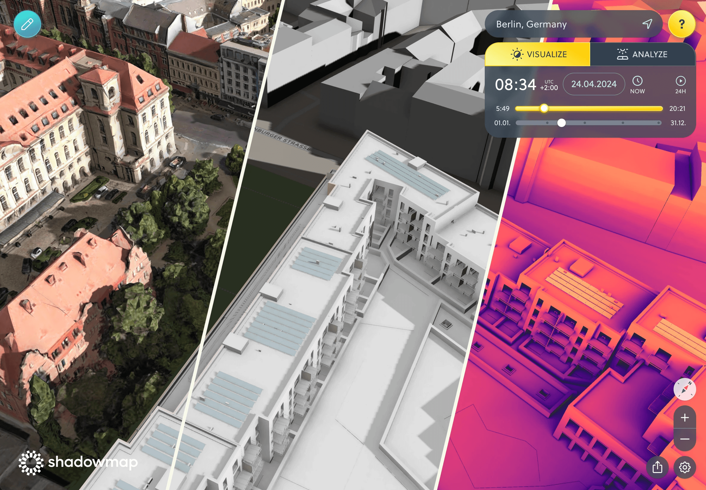 Shadowmap | Sun-Powered Insights. Anywhere on Earth.