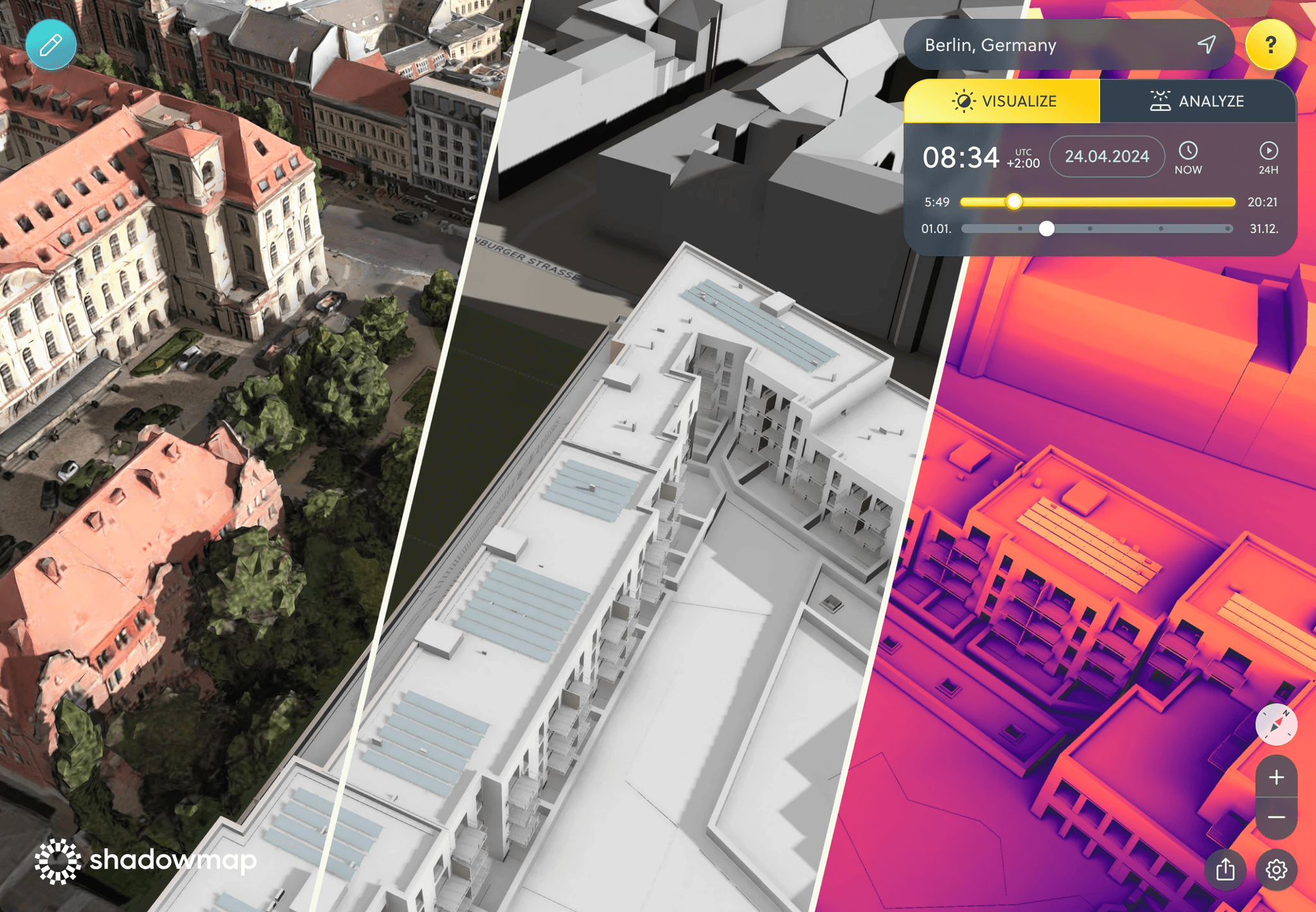 Shadowmap | Sun-Powered Insights. Anywhere on Earth.