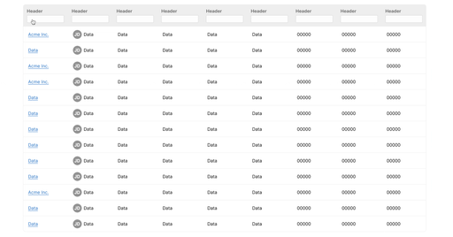 Table UI considerations for large datasets by Andrew Coyle