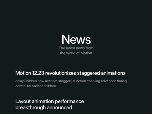 React animation tutorials | Motion