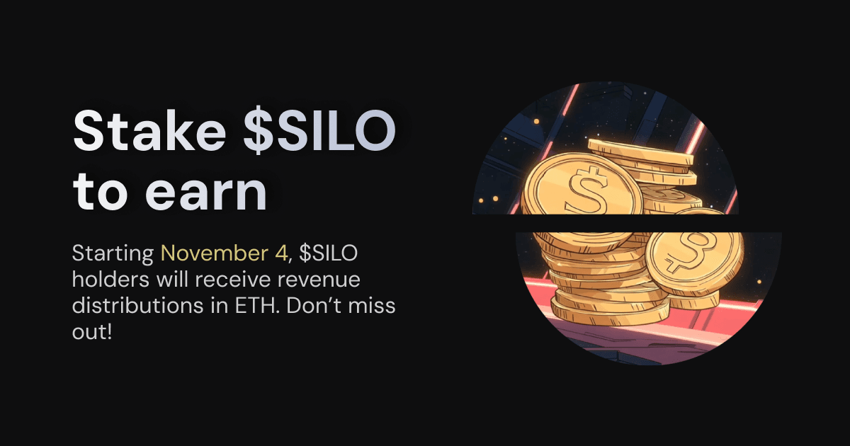 Silo Finance | Staking $SILO
