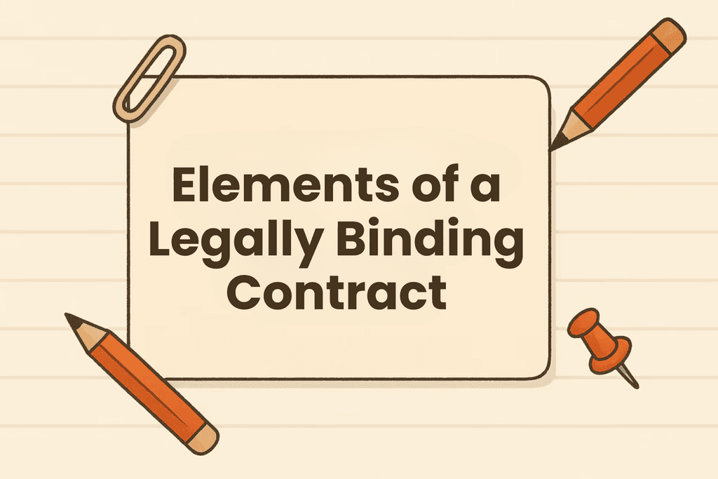 Elements of a Legally Binding Contract Explained
