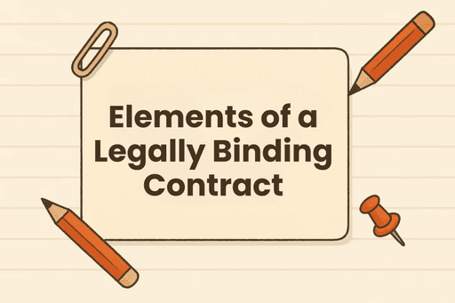 Elements of a Legally Binding Contract Explained