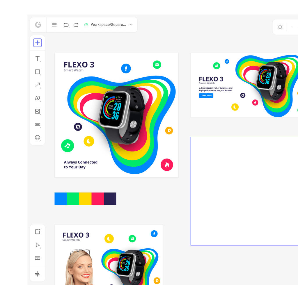 Glorify - Online Graphic Design Tool for E-com Business Owners