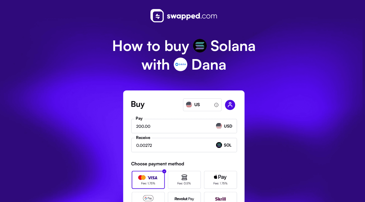 How to buy Solana (SOL) with Dana