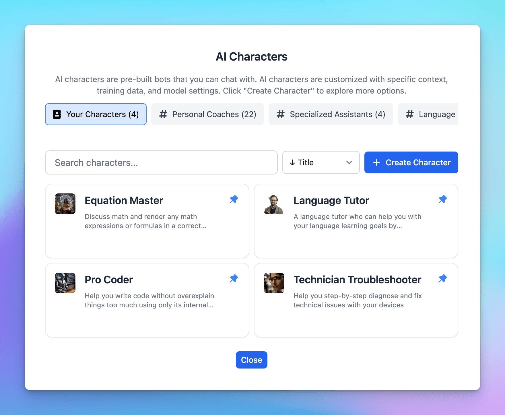 AI Characters - Typing Mind Custom - Private & Secure ChatGPT for teams