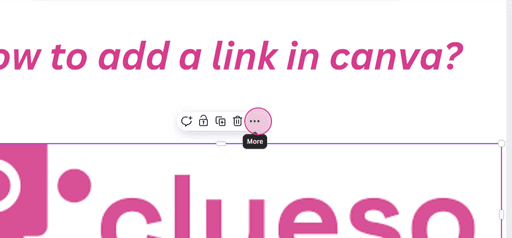 How to add a link in Canva