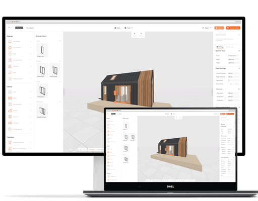 3D Tiny House Design Software User Interface Update