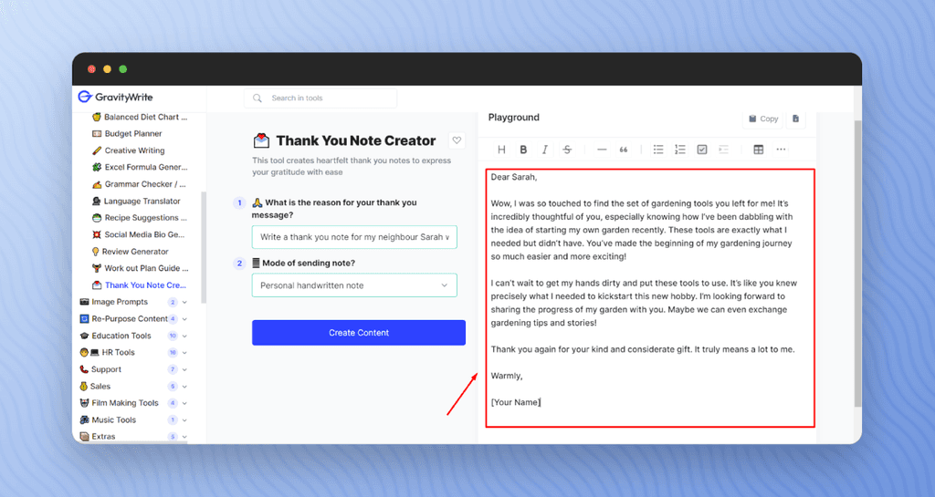 AI Thank You Note Generator: Craft Heartfelt Notes