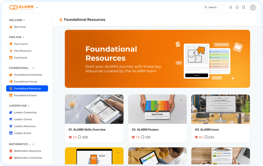 ALARM Education | Framework, Teaching Strategies, Professional Learning