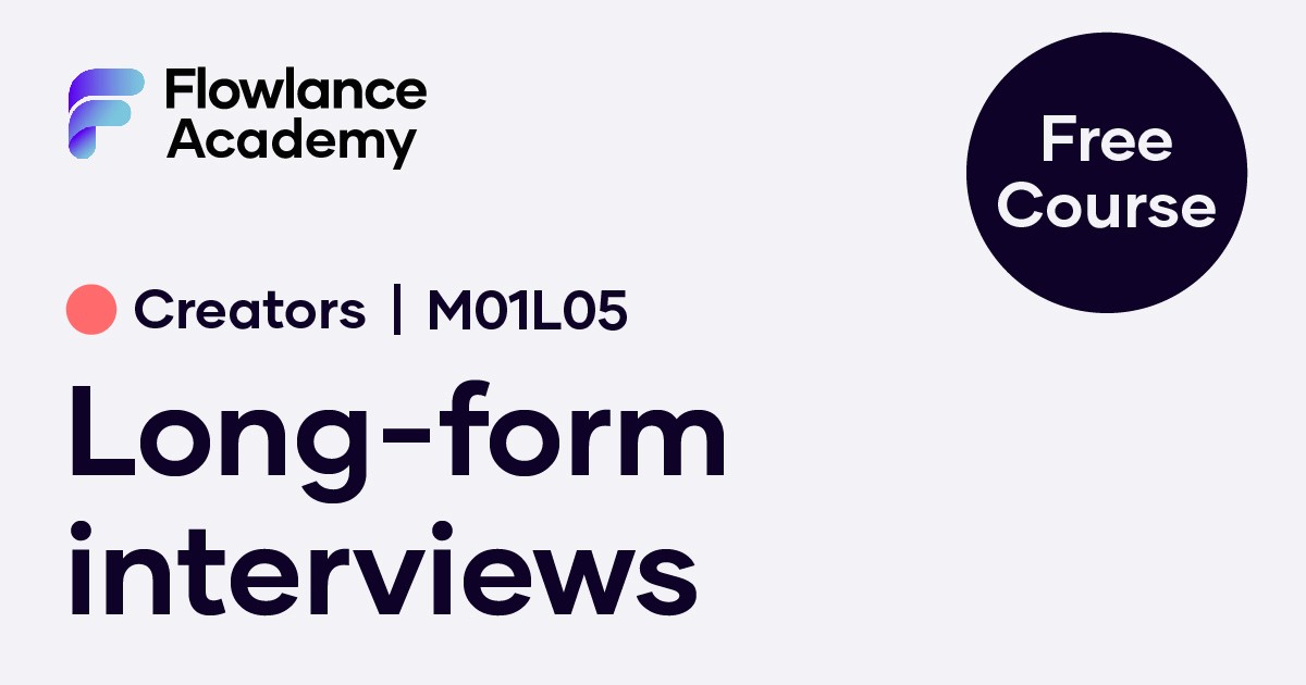 Long-form podcast interview masterclass & tips