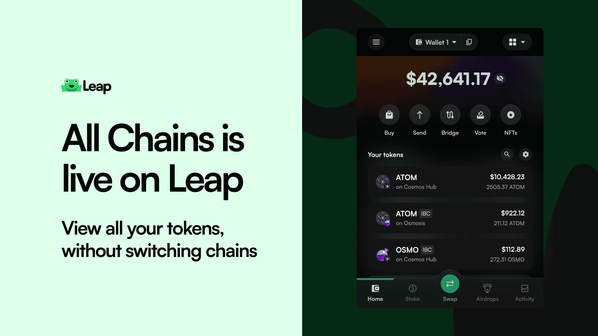 All Chains is live! - Leap Wallet