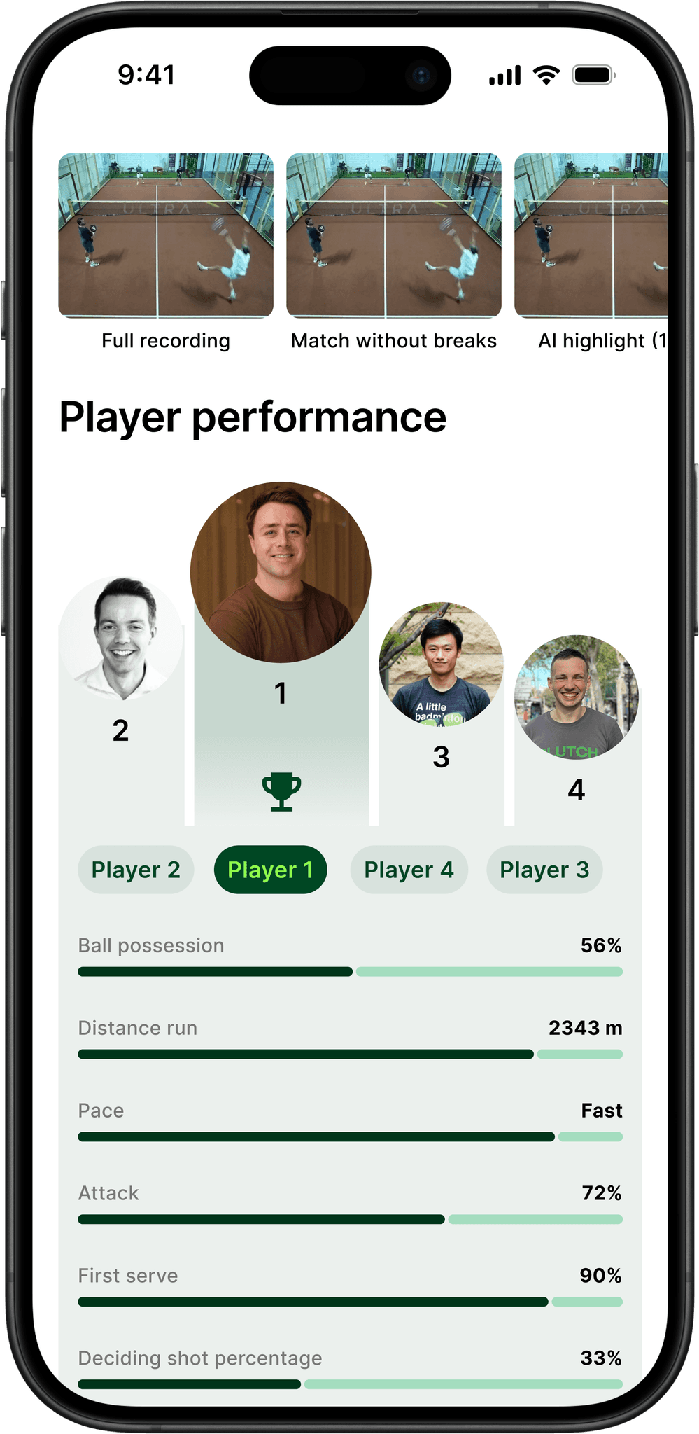 Clutch - The AI Camera for Padel