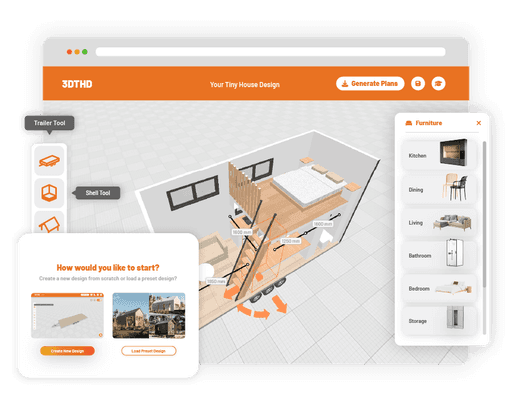 Tiny Easy: Online 3D Tiny House Designer Software