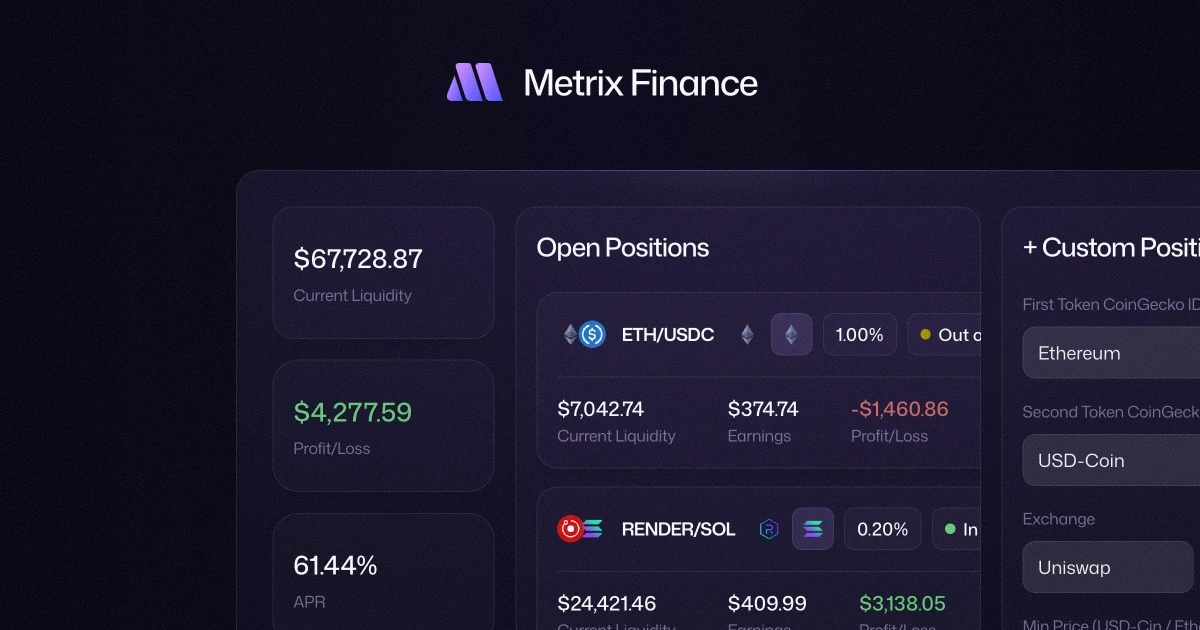 Pricing | Metrix Finance